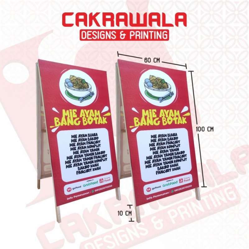 Jual Stand Banner Kayu Ukuran 60 X 110 - Stand Banner Promosi ...