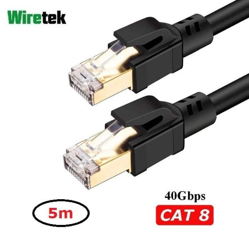 Promo Lan Cat 8 Gigabit Ethernet Network Cable 5 Meter Wiretek Diskon ...