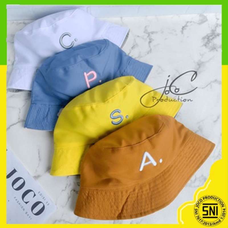 Jual Jocoproduction - Topi Bucket Alfabeth Remaja Bucket Timbal Balik ...
