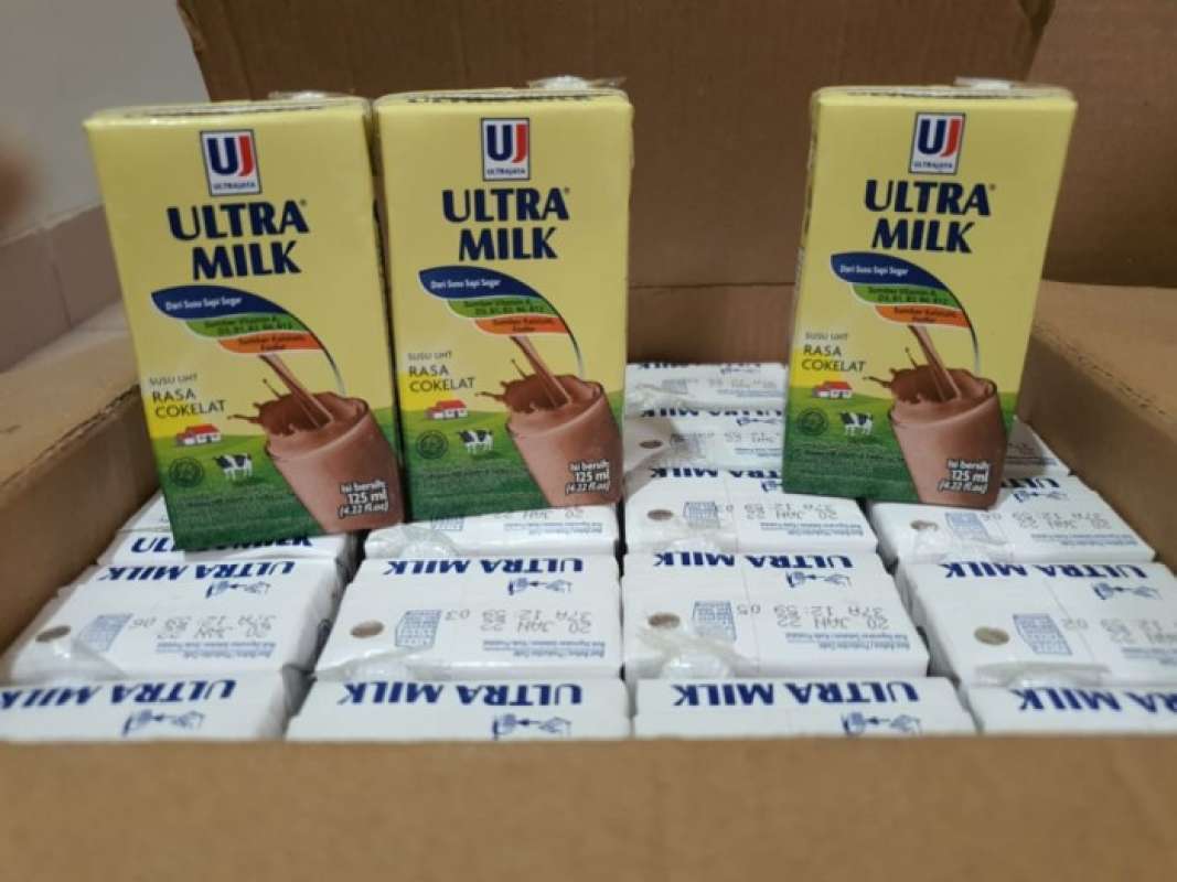 Promo Susu Ultra Milk Coklat | 125 Ml Isi 40 Pcs Diskon 10% di Seller ...
