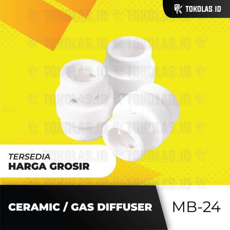 Jual Ceramic Gas Diffuser Keramik MB 24 Mig Torch Co Co2 MB-24KD Binzel ...