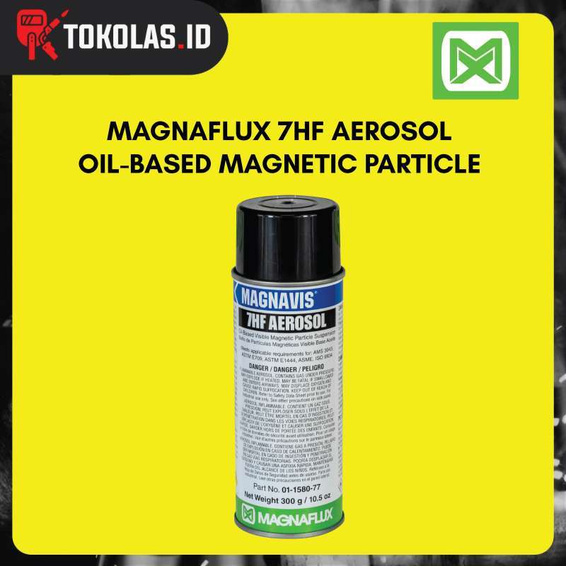Jual Magnaflux 7HF Aerosol Oil-Based Magnetic Particle Spray 300g di ...