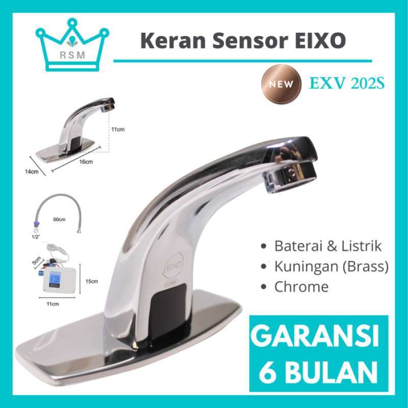Promo Keran Sensor Air Wastafel Eixo Kran Otomatis Mall Proyek ...