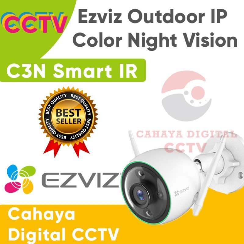 Promo Ezviz Outdoor C3N 1080P Color Night Vision With Smart Ir Diskon ...
