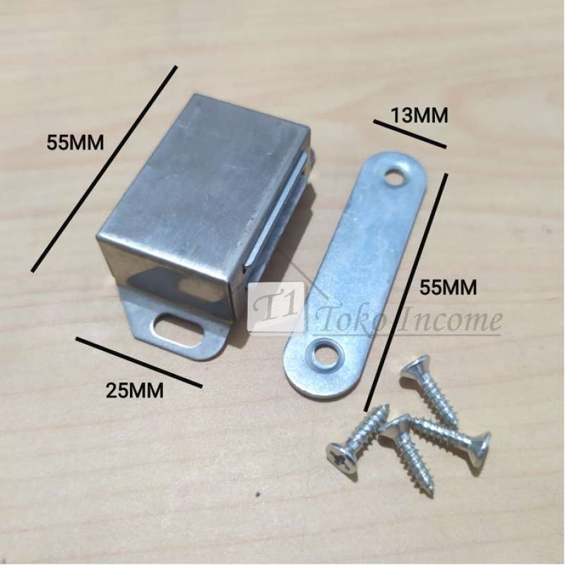 Jual MAGNET KOTAK PINTU LEMARI LARGE / DOOR STOPER STAINLESS STEEL di ...