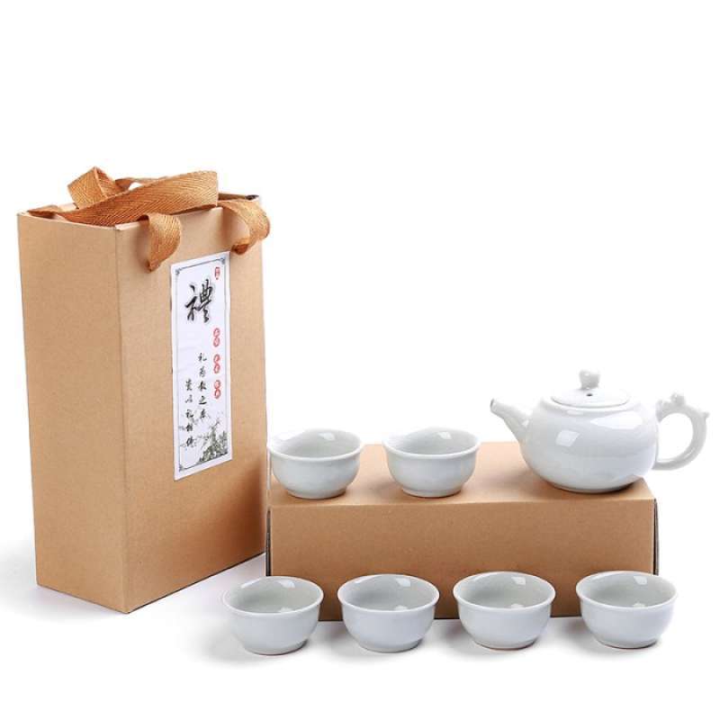 Promo Classic Chinese Tea Pot Teko Set 6 Cups Ceramic Premium With Gift ...