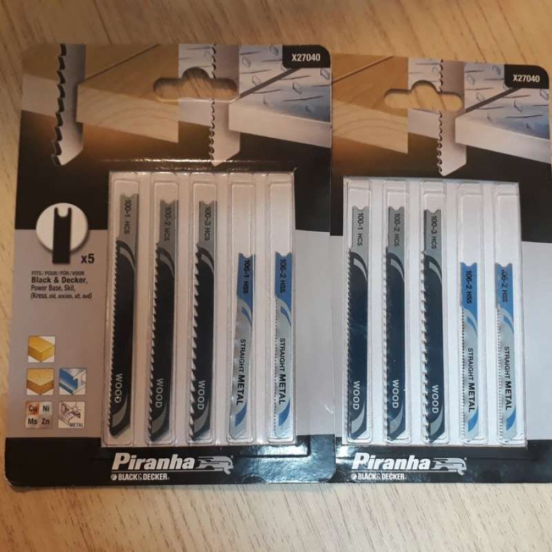 Promo mata jigsaw piranha x27040 mata jig saw set black decker 5pcs ...