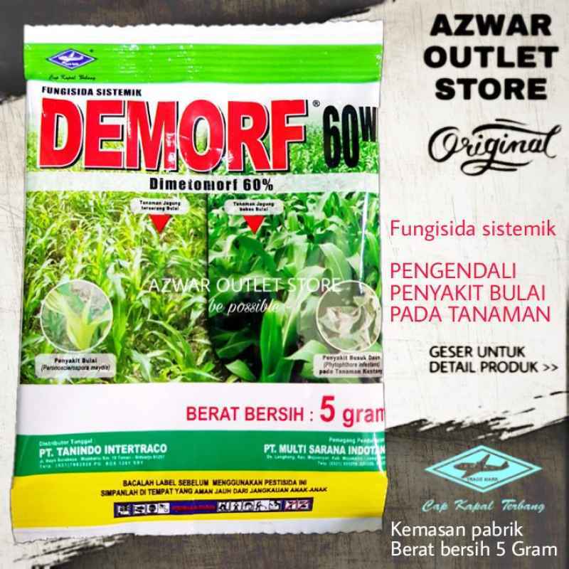 Jual FUNGISIDA DEMORF 60WP | obat penyakit bulai dan busuk daun di ...
