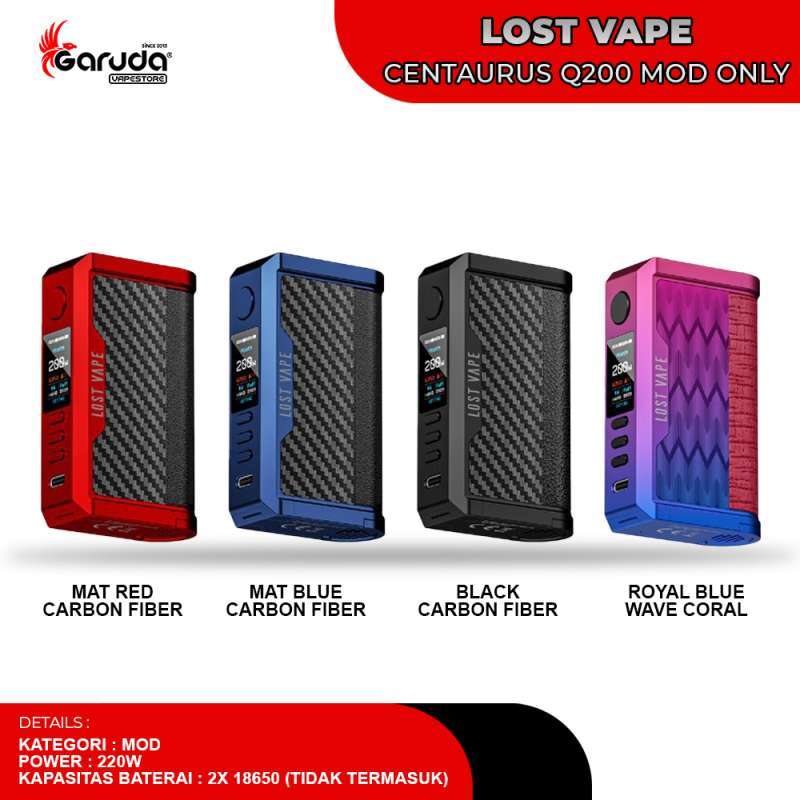 Jual Centaurus Q200 Mod By Lost Vape 100 % Authentic Di Seller Garuda ...