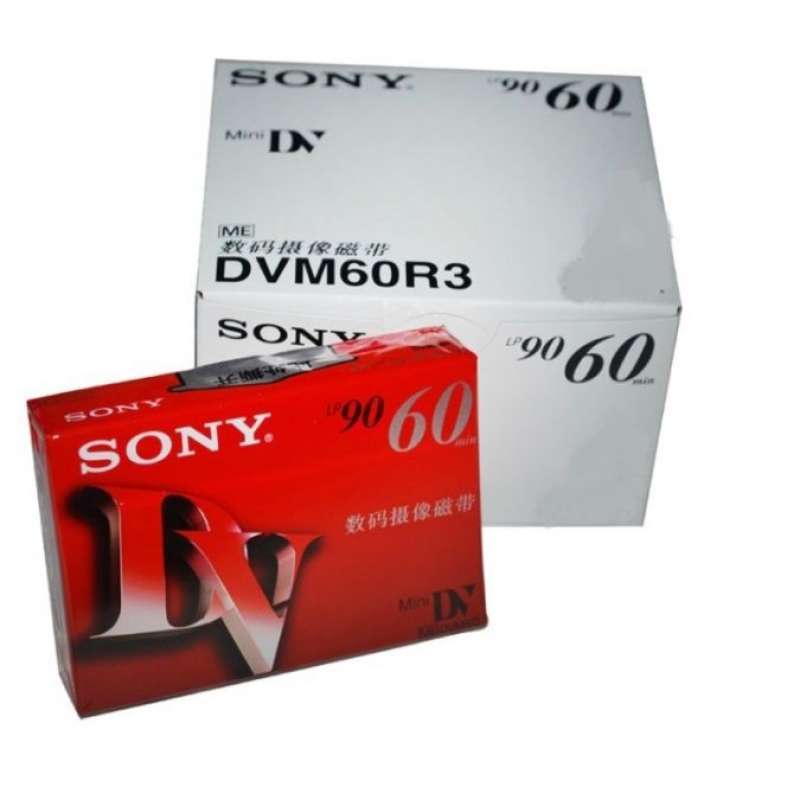 Jual Kaset Mini DV Sony 60min For Handycam Mini DV SONY DVM60R3 - 1 Box ...