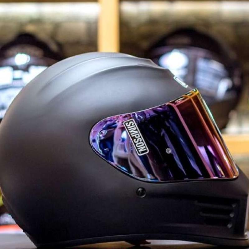 Jual Helm Motor SIMPSON Speed Bandit Solid Matte Black Full Face ...