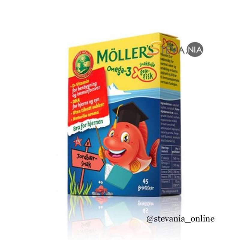 Jual Mollers Tran Omega-3 Gummy Fish - Strawberry (Box) Original di ...