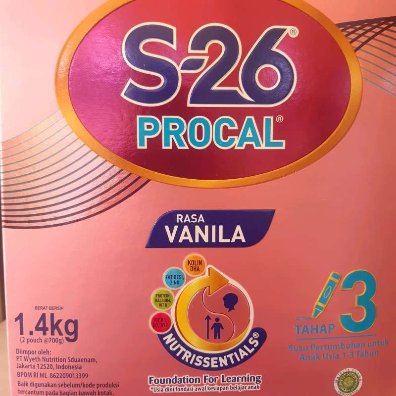 Jual S26 PROCAL TAHAP 3 BOX 1.4 KG(1400gr) di Seller DUO ANDHIKA SHOP - TOKO SUSU DUO ANDHIKA ...