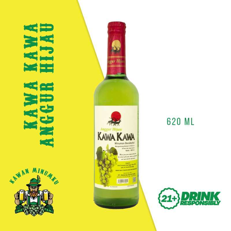 Jual Kawa Kawa Anggur Hijau 600ml di Seller KAWAN MINUMKU - Jaka Setia ...