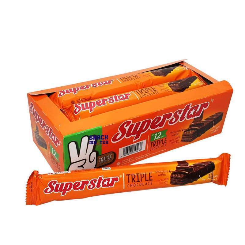 Promo Wafer Coklat Superstar [16g/12pcs] Diskon 9% Di Seller Toko Nida ...