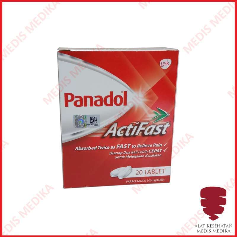 Jual Panadol Actifast 20 Tablet Original Malaysia Obat Sakit Demam ...