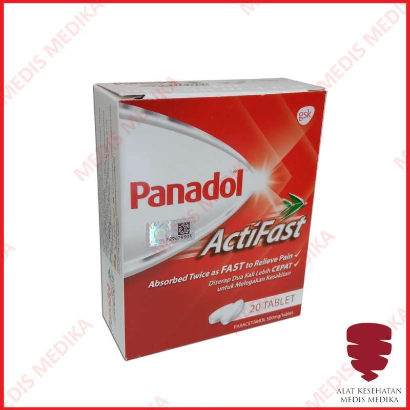 Jual Panadol Actifast 20 Tablet Original Malaysia Obat Sakit Demam ...