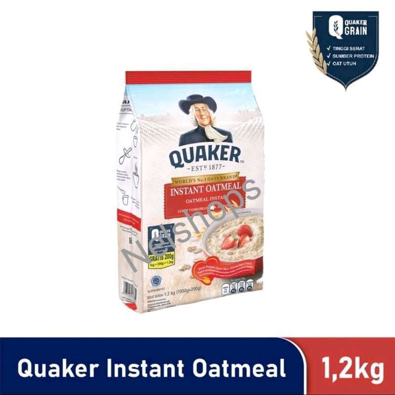 Jual Quaker Instant Oatmeal 1 2 Kg Terbaru - Harga Promo Februari 2024 ...