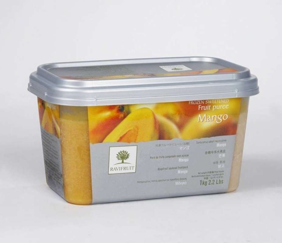 Jual Ravi fruit Puree Mango Frozen I Ravifruit Buah Mangga Beku - 1 Kg ...