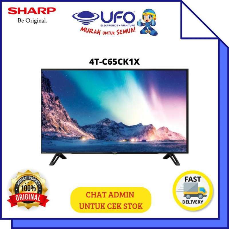 Jual Sharp 4TC65CK1X Led Smart Android UHD 4K TV 65 Inch di Seller UFO ...