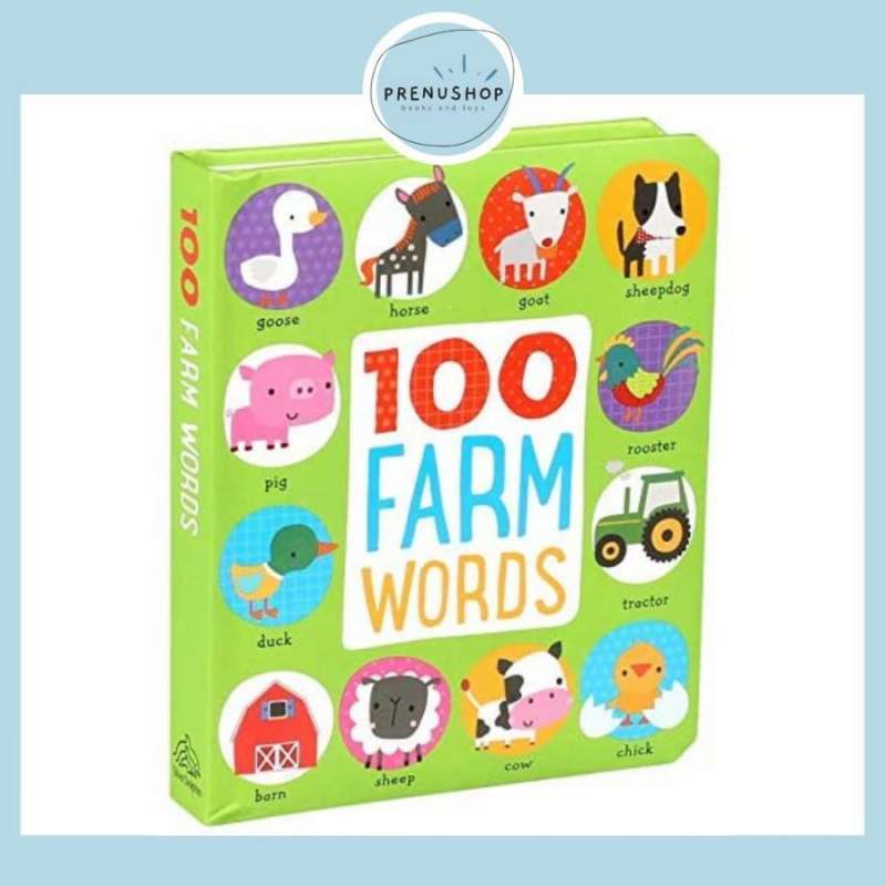 Jual Padded Board Book 100 Farm Words for Early Learning di Seller ...