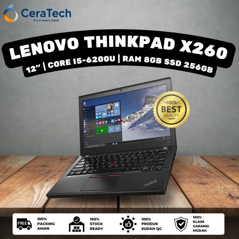 Jual PROMO LAPTOP LENOVO THINKPAD X260 Core I5 Gen6 RAM 8Gb SSD