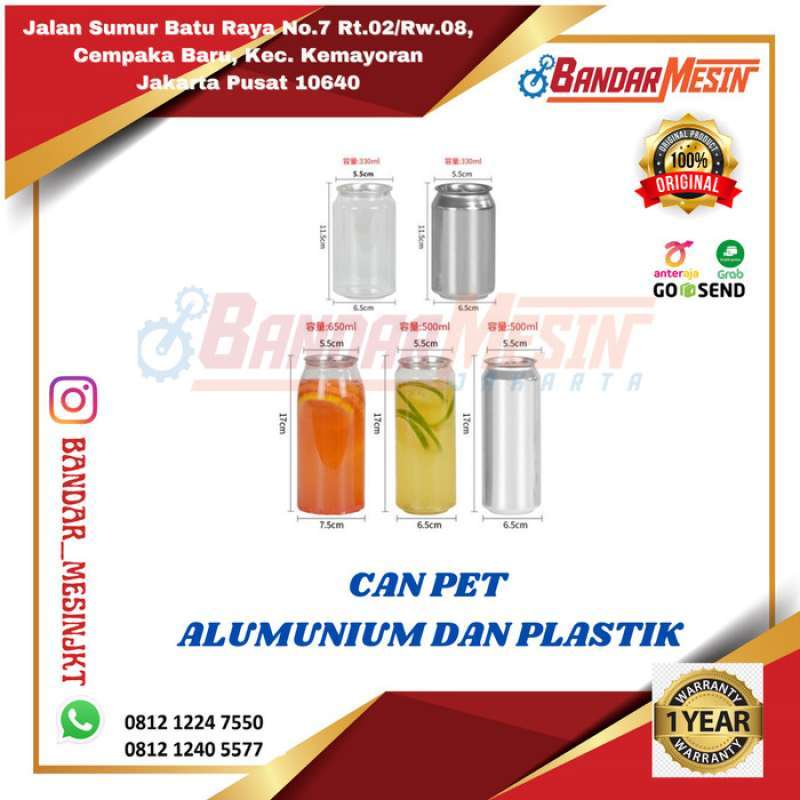Jual Botol Pet Can / Kaleng Ukuran 330ml Alumunium Transaparan TERJAMIN ...