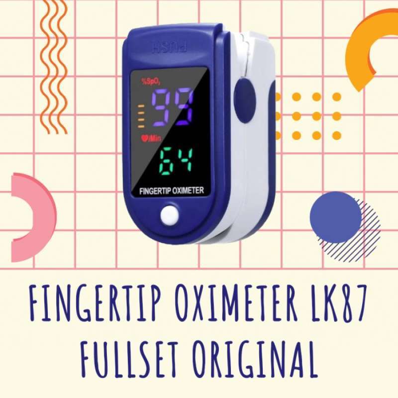 Jual Fingertip Oximeter Pulse LK 87 Oxymeter Alat Ukur Saturasi Oksigen ...