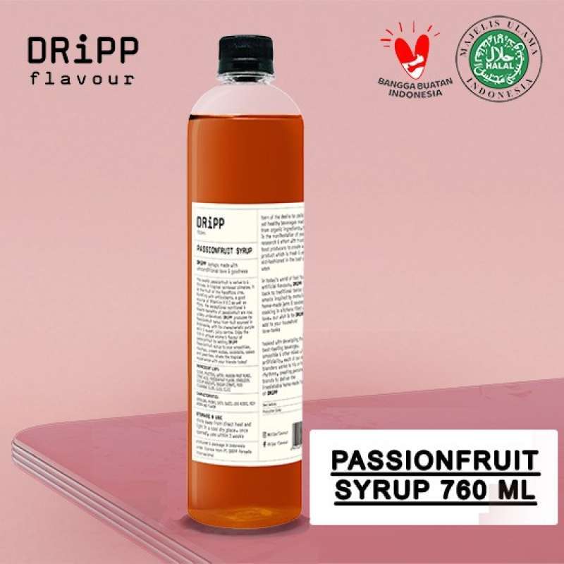 Jual Sirup Passionfruit DRiPP Syrup, Halal Produk Indonesia, Sirup ...