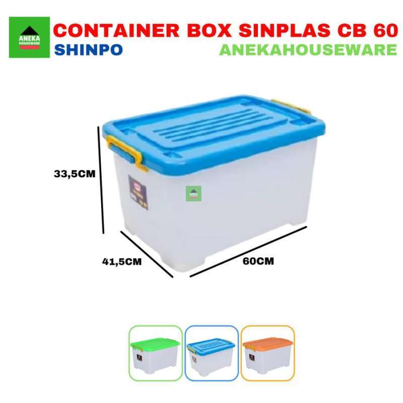 Jual Box Kotak Penyimpanan Container Box 60 liter Plastik Sinplas 113 ...