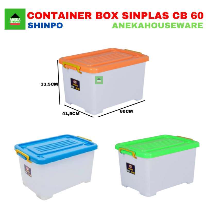 Jual Box Kotak Penyimpanan Container Box 60 liter Plastik Sinplas 113 ...