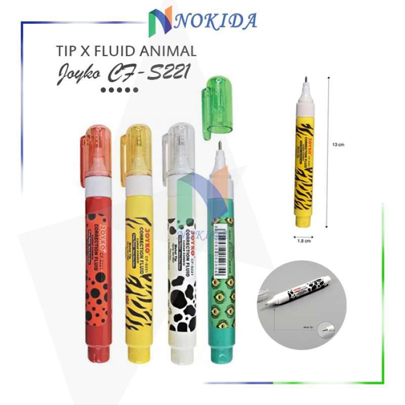 Jual Nokida Tip X Pen Fluid Animal Joyko CF-S221 / Ballpoint Pulpen ...