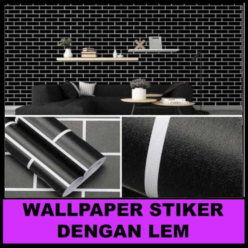 Promo Wallpaper Dinding Stiker Walpaper dinding Bata List Hitam ...
