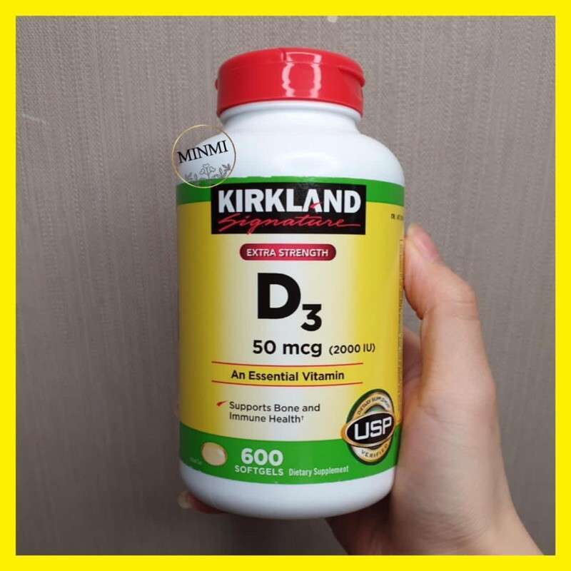 Jual (DIJAMIN ORIGINAL) kirkland D3 2000iu vitamin D3 50.mcg 2000iu 600 ...