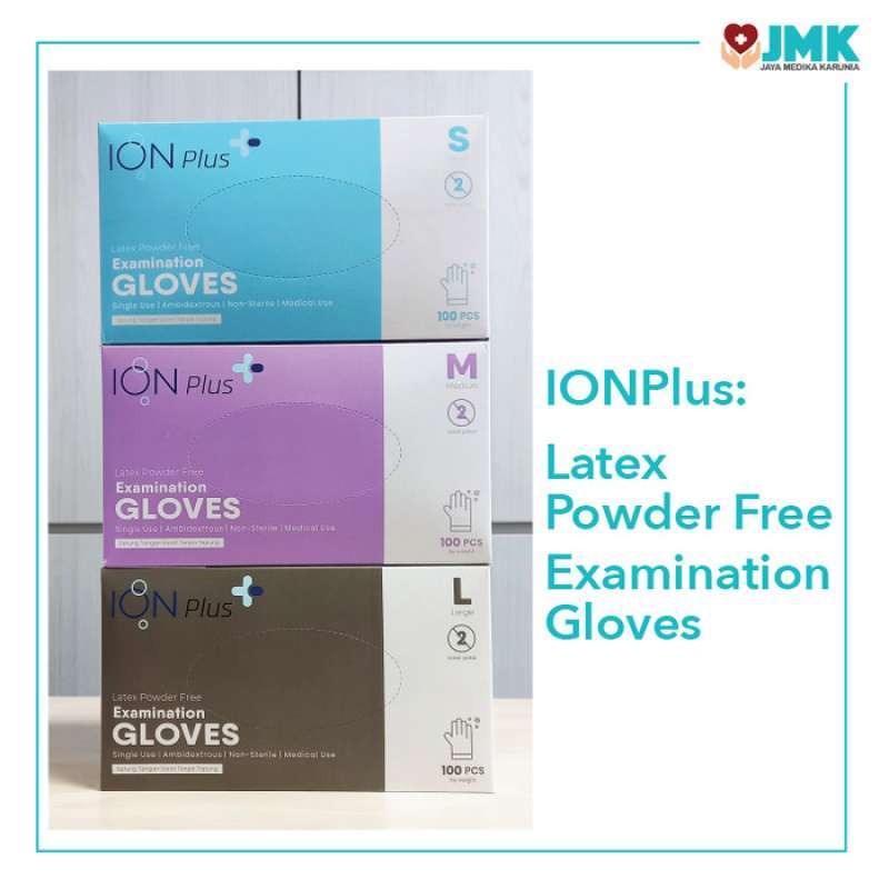 Jual Ion Plus Gloves ( Latex - Powder Free ) Sarung Tangan Medical Use ...