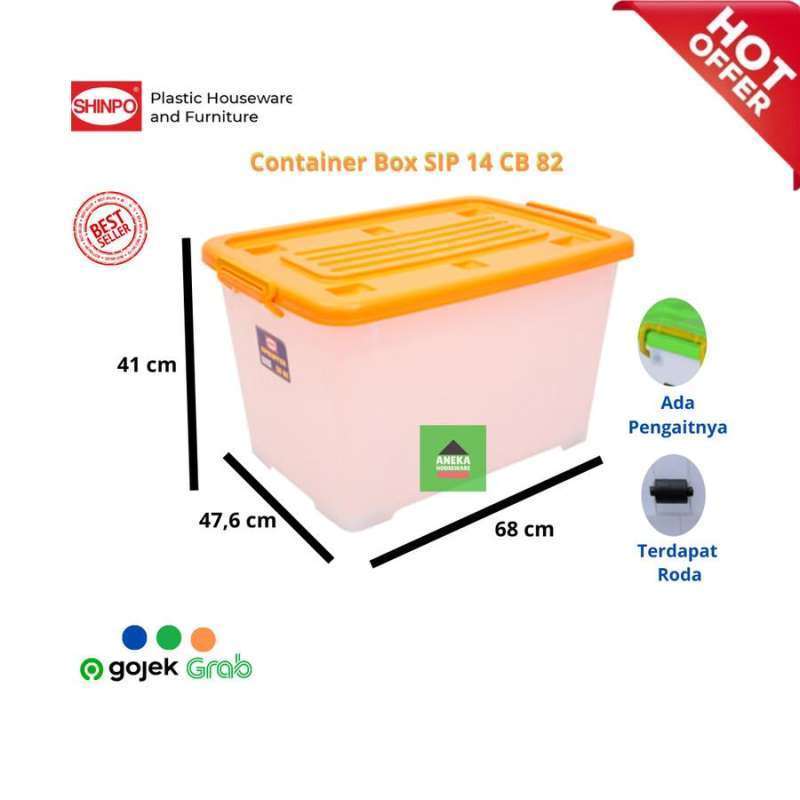 Jual Box plastik menyimpan serbaguna (container box) Shinpo Sprinter CB 82 di Seller ...