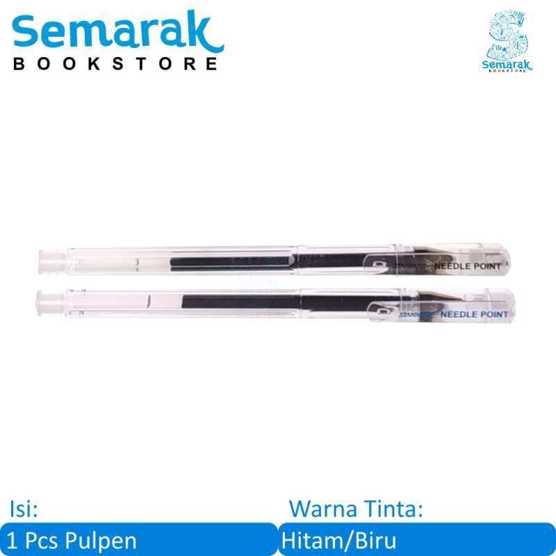 Promo Standard Needle Point Pulpen Jel Lancip H2O Gel 0.5 - Hitam ...