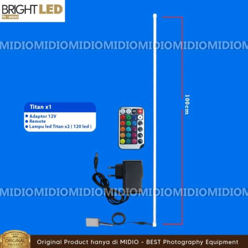 Promo Bright Led Titan X2 Rgb Background Lighting Stream Studio Plus ...