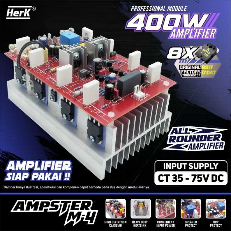 Jual KIT AMPSTER M4 POWER AMPLIFIER 400W HERK di Seller Smartans ...