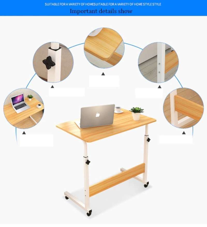 Jual Meja Laptop Lipat Portable Standing Desk Adjustable Belajar Kerja ...