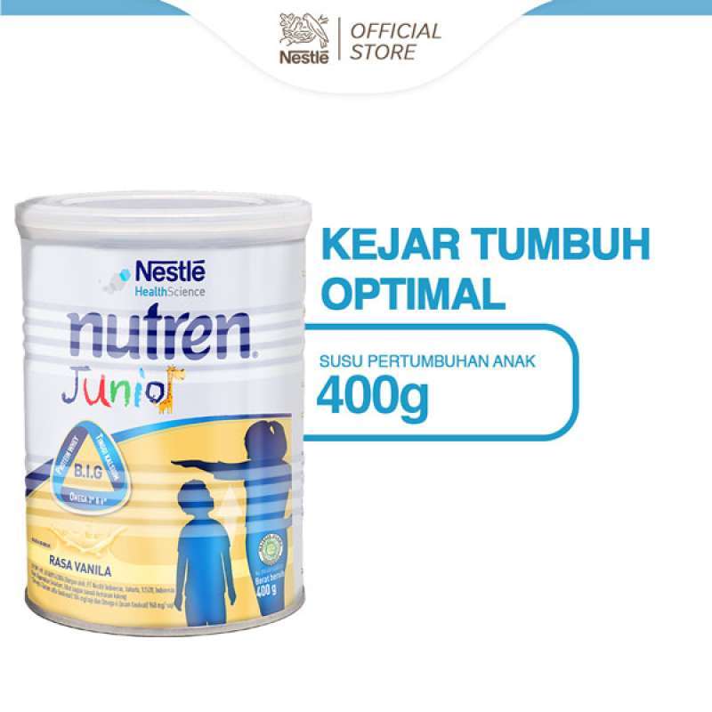 Promo NESTLE Nutren Junior Vanila [400 g] Diskon 10% di Seller Nestle Beverage Store - Kota ...