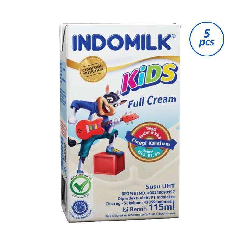 Promo WHS - Indomilk Full Cream Plain Susu UHT [115 mL/5 pcs] Diskon 26 ...