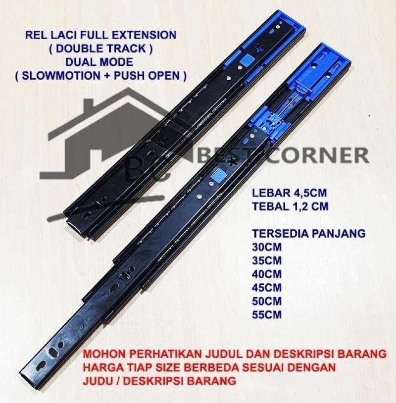 Promo Rel Laci Twin Dual Fungsi 50 Cm Push Open Dan Softclosing ...
