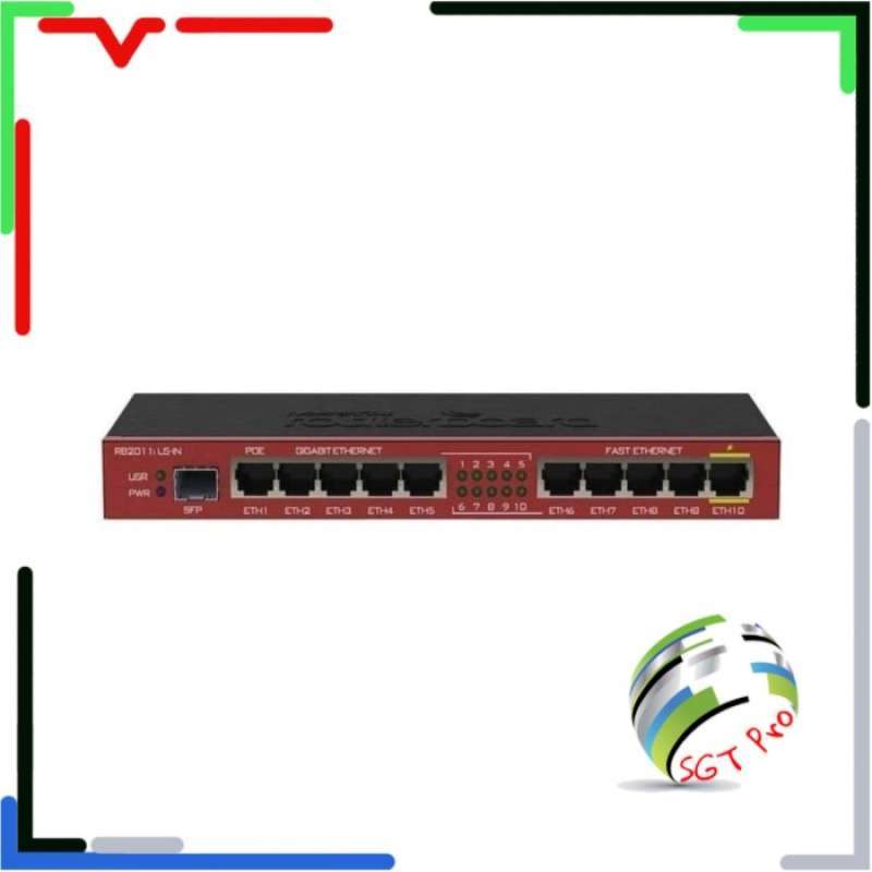 Promo Mikrotik Rb2011Ils-In Router 10 Port 5 Port 10/100 + 5 Port ...