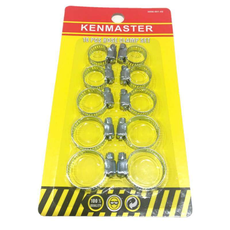 Promo Klem Selang Gas Kenmaster Hose Clamp Set Ring Gas Lpg 10 Pcs ...