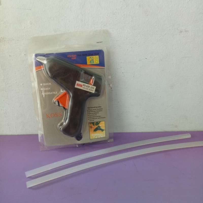 Promo Paket Lengkap Lem Tembak Dan Lilin Tembak Ukuran Kecil / Besar ...