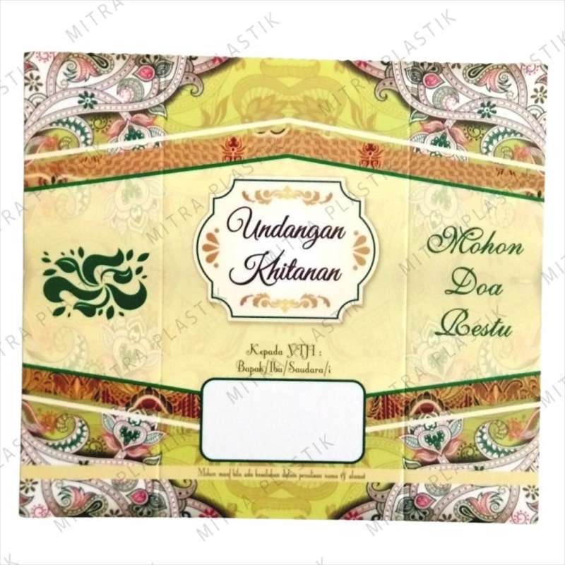 Jual isi 35pcs Kartu Undangan Khitanan Undangan Sunat Kertas Khitan ...