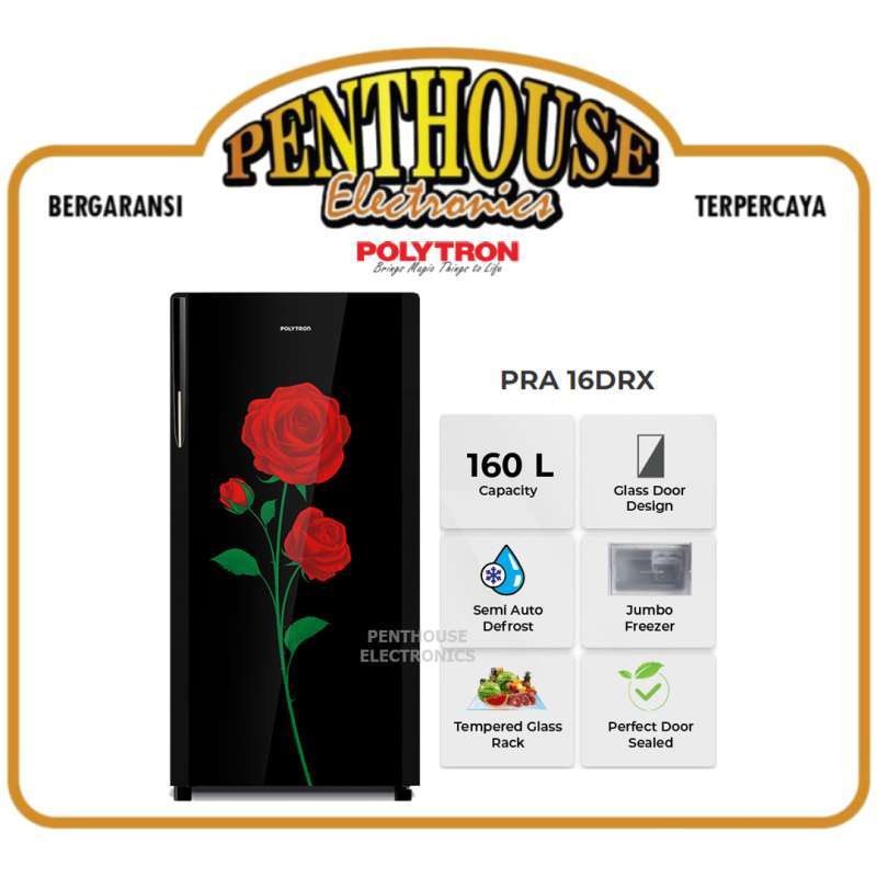Jual Polytron Kulkas 1 Pintu 160L PRA-16DRX 160L / PRA 16DRX 160 Liter ...