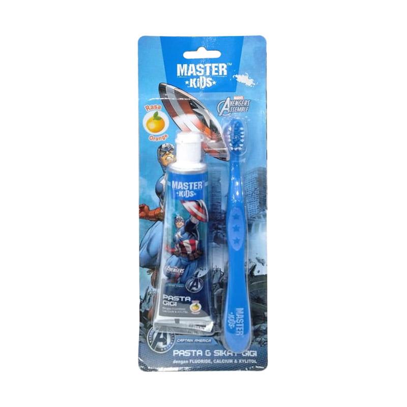 Jual Master Kids Captain America Toothpaste & Toothbrush [Kemasan Pack ...