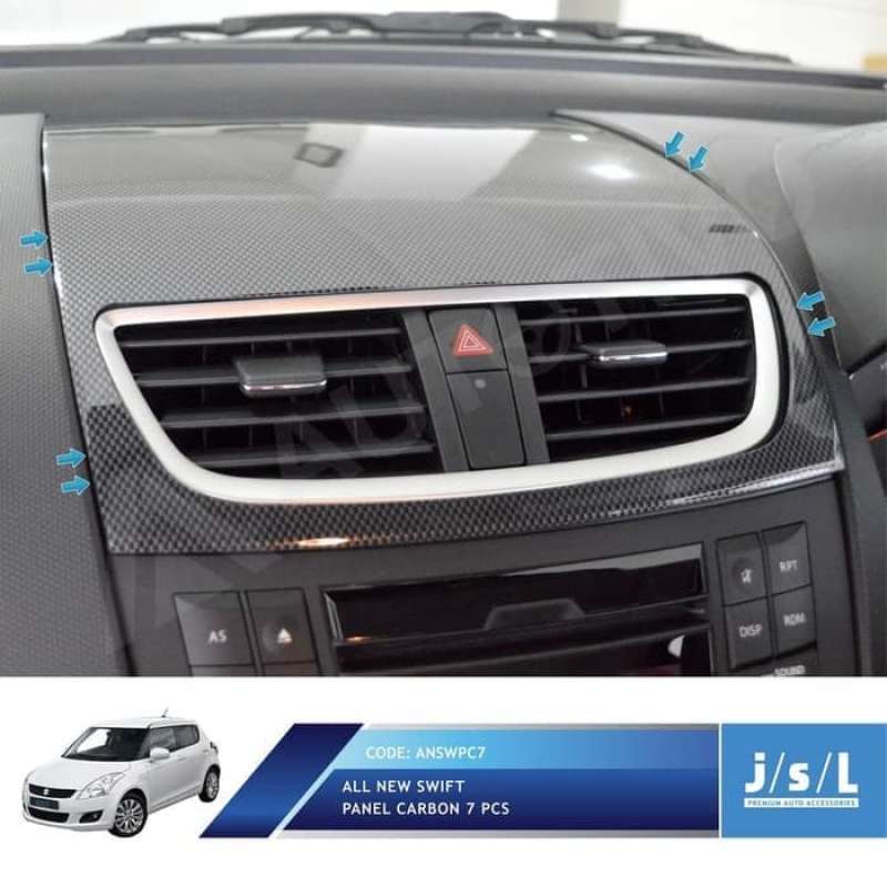 Promo All New Swift Panel Karbon Dashboard JSL / Panel Carbon 7pcs ...